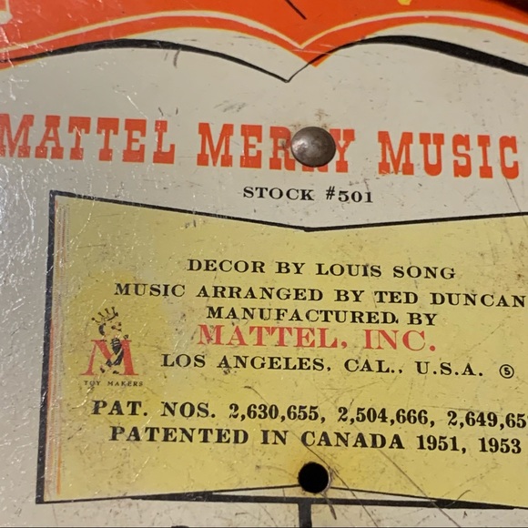 Mattel | Games | 95s Mattel Merry Music Box Band Instruments Monkey ...